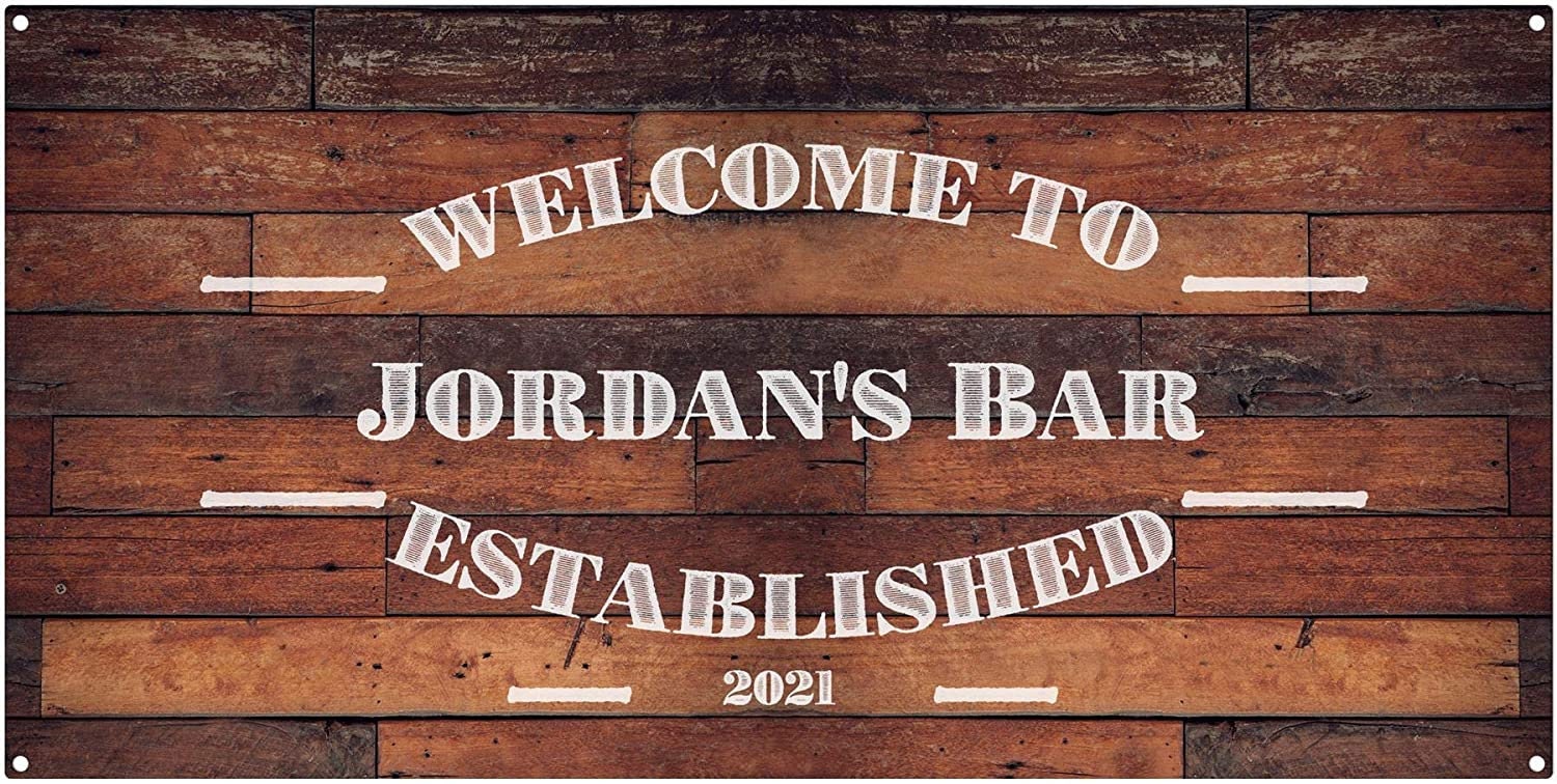 Personalised Metal Bar Sign for Home Bar Gifts Signs Plaques | Etsy