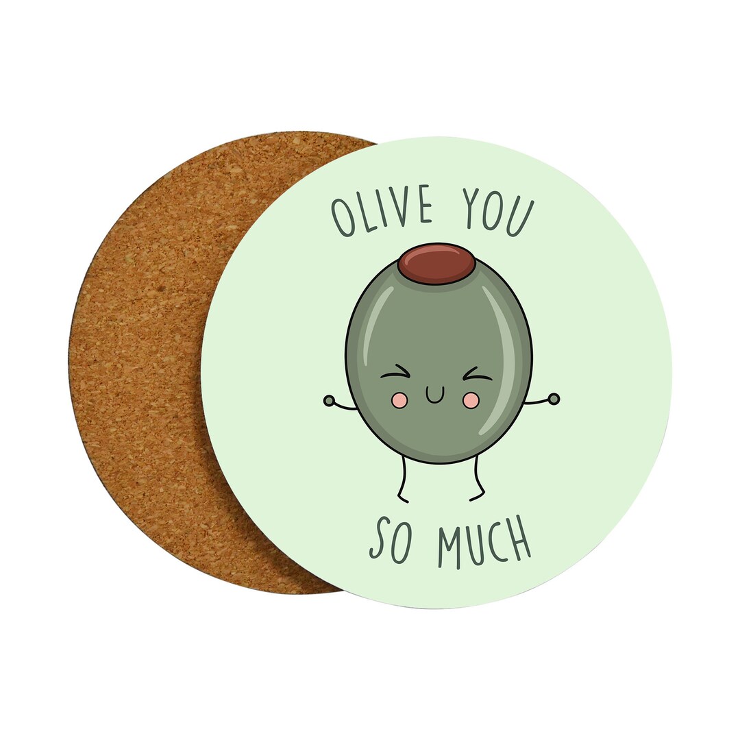Cute Coaster for Anniversary, Birthday Gifts Non-slip Cork Drink ...