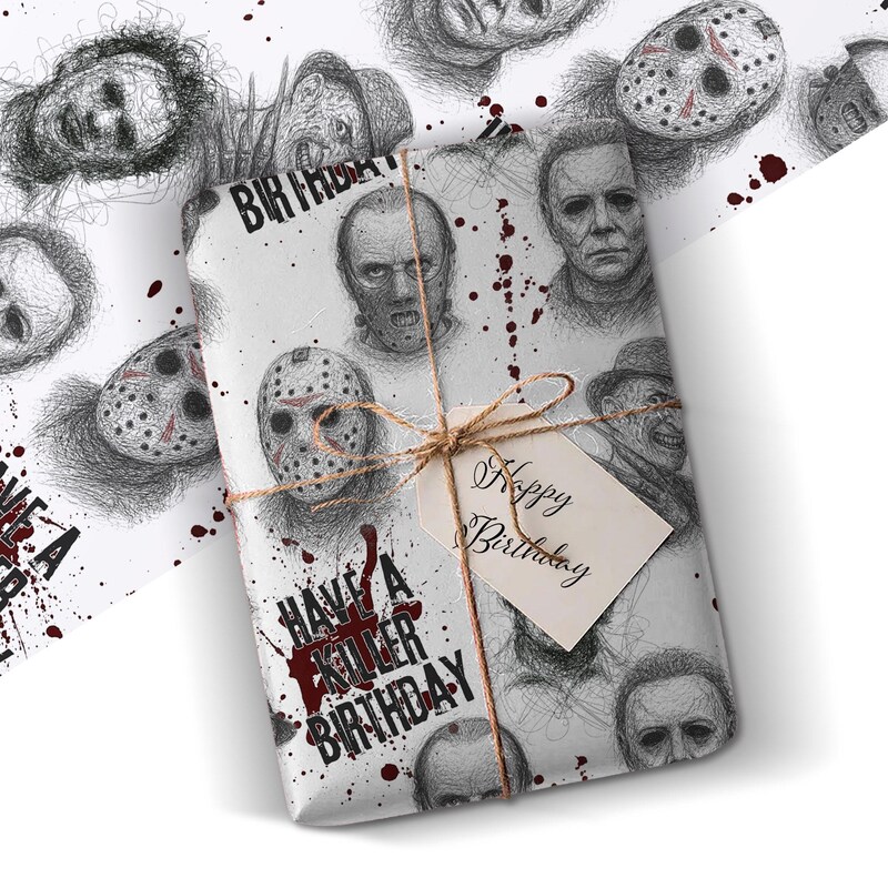 Spooky Wrapping Paper - Etsy