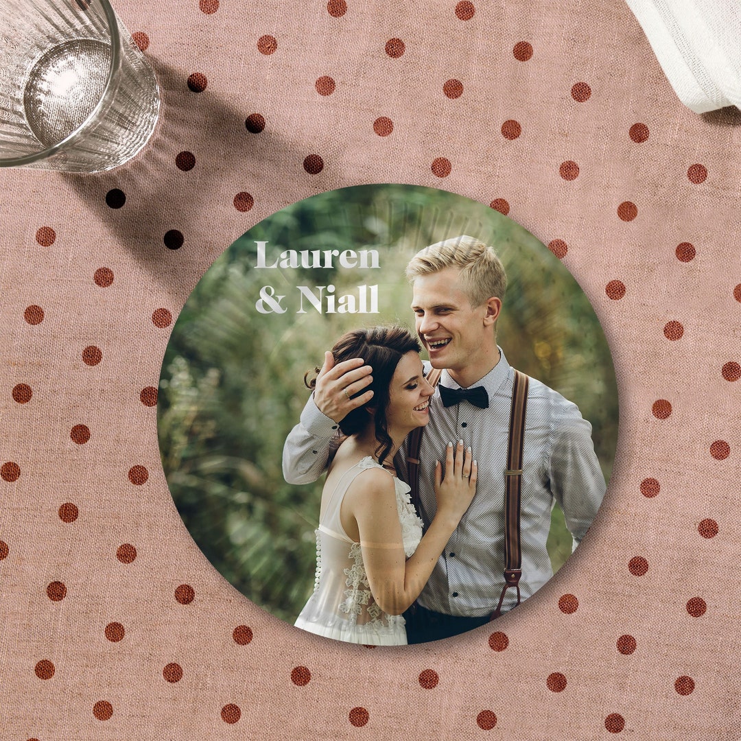 50 Wedding Buffet Plates Custom Table Decorations Personalised Paper ...