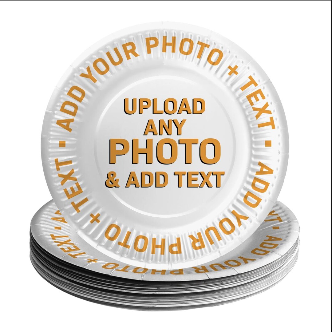 Make Your Own Personalized Paper Plates, Custom Party Plates, Birthday ...