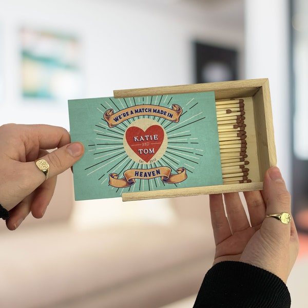 Wooden Matchbox - Etsy