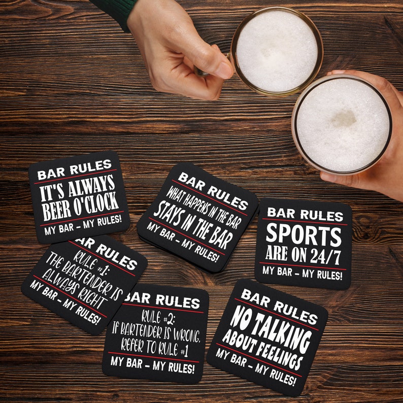 Beer Mats in Packs of 24 48 96 Bulk Buy Absorbent Square | Etsy UK