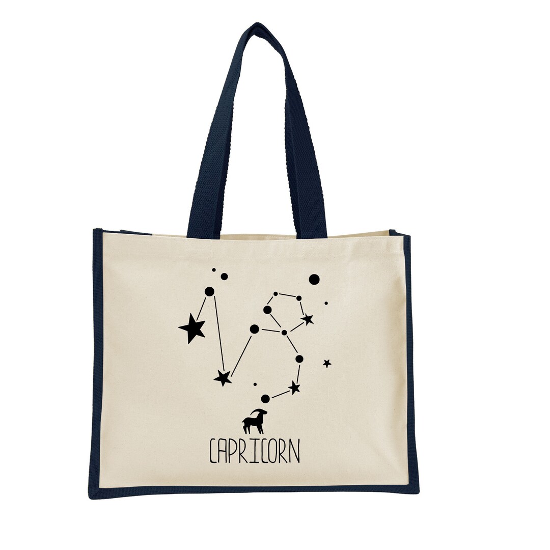 Zodiac Birthday Star Sign Jute Bag Keepsake Gift for Her Constellation ...