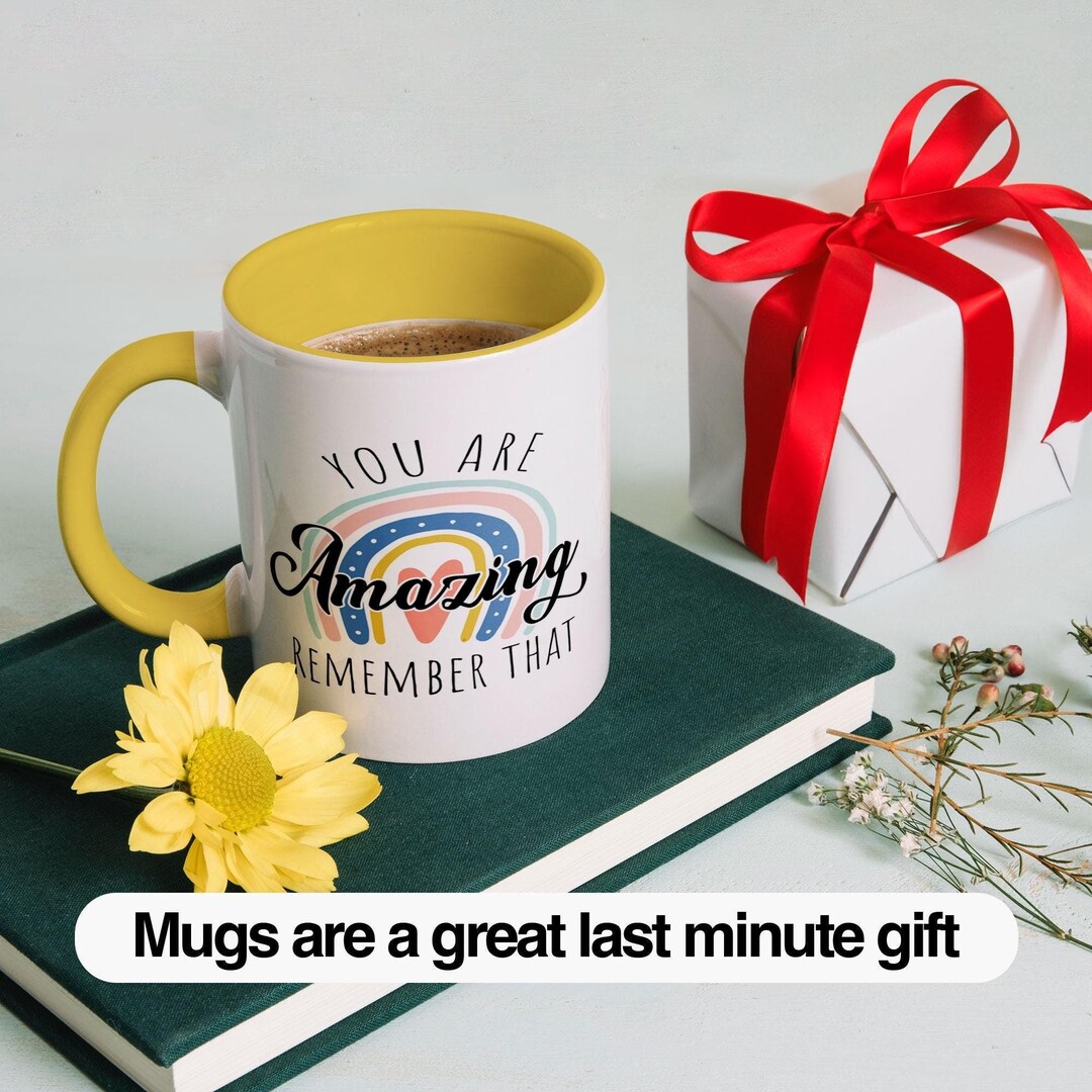 Positive Affirmation Mug for Her, You Are Amazing Thank You Gift for ...