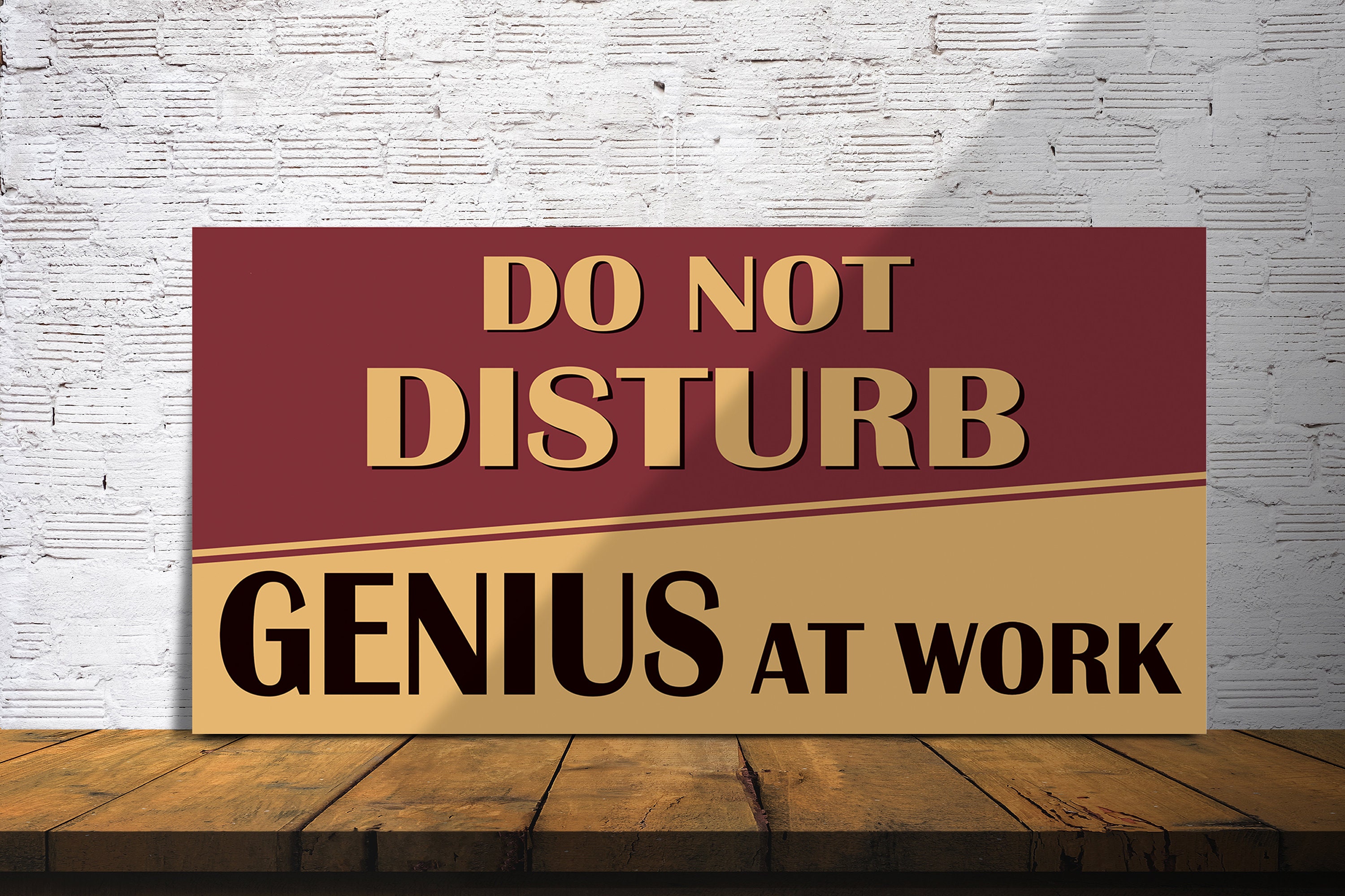 Do Not Disturb Genius At Work