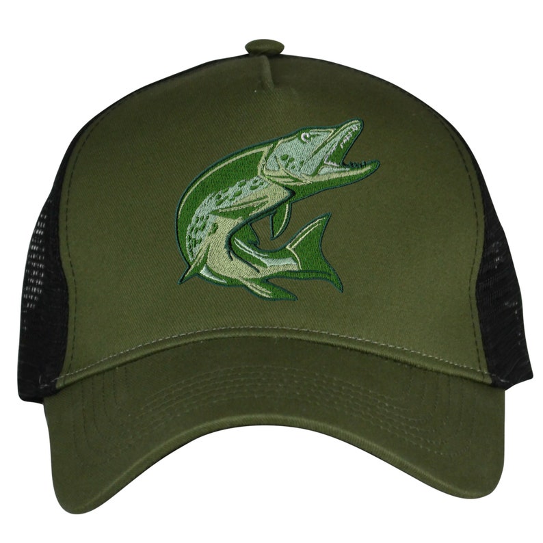 Pike Fishing Trucker Snapback Hat Fishing Gift for Men Dad - Etsy UK