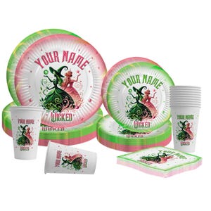 Wicked Party Decorations- Personalised Birthday Plates Cups Napkins ...