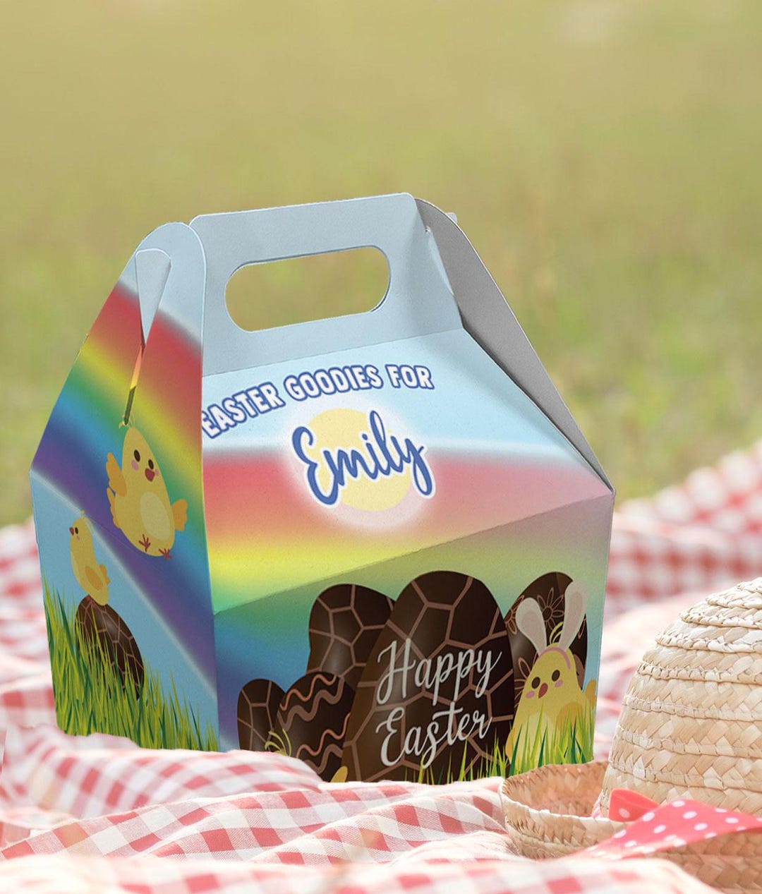 Personalized Easter Egg Hunt Favour Box for Children's Party Activities ...