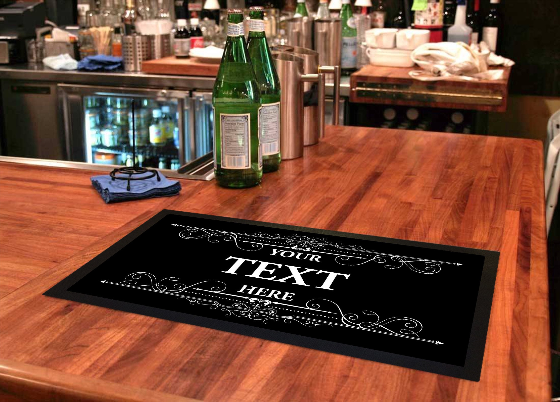 Personalised Bar Runner Drinks Mat Gift Idea Home Wedding - Etsy UK