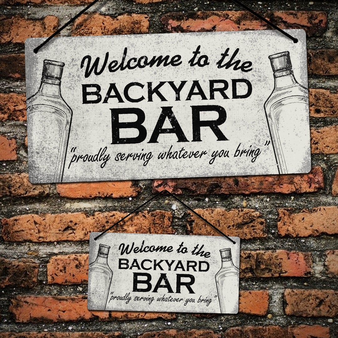 Bar Sign - Metal Signs Tin Wall Hanging Plaques - Accessories for Home ...