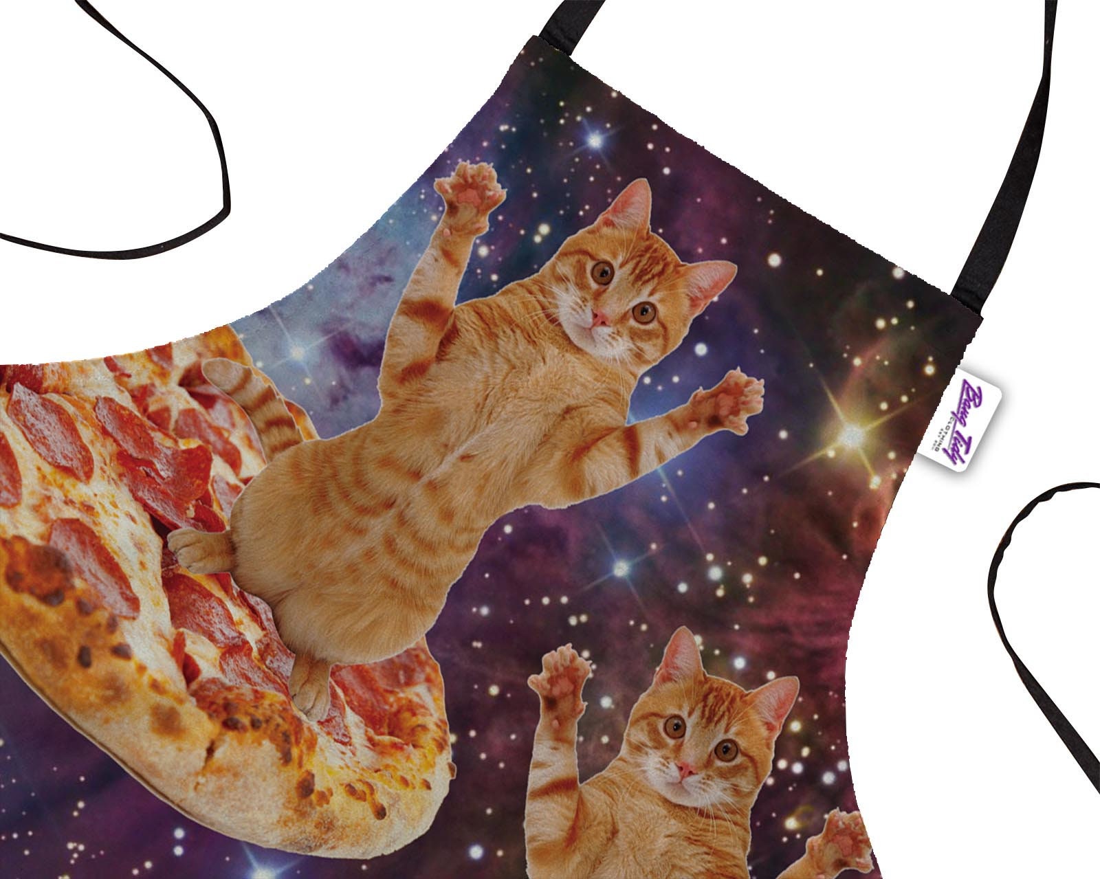 Funny Baking Apron Pizza Space Cat Novelty Cooking Chef Gift | Etsy