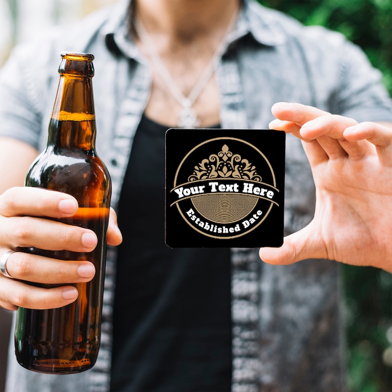 Personalised Beer Mats in Packs of 24 48 96 Multi Buy - Etsy UK