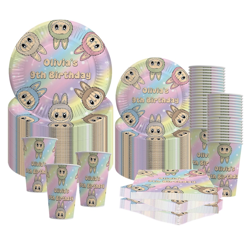 Labubu Plates Set - Etsy