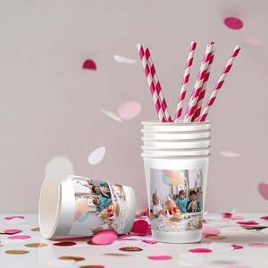 Personalised Paper Plates and Cups, Custom Party Decorations, Kids ...