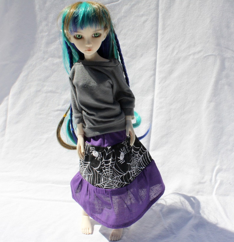 Spider Slim Mini BJD Skirt Halloween MSD BJD Skirt Spooky - Etsy