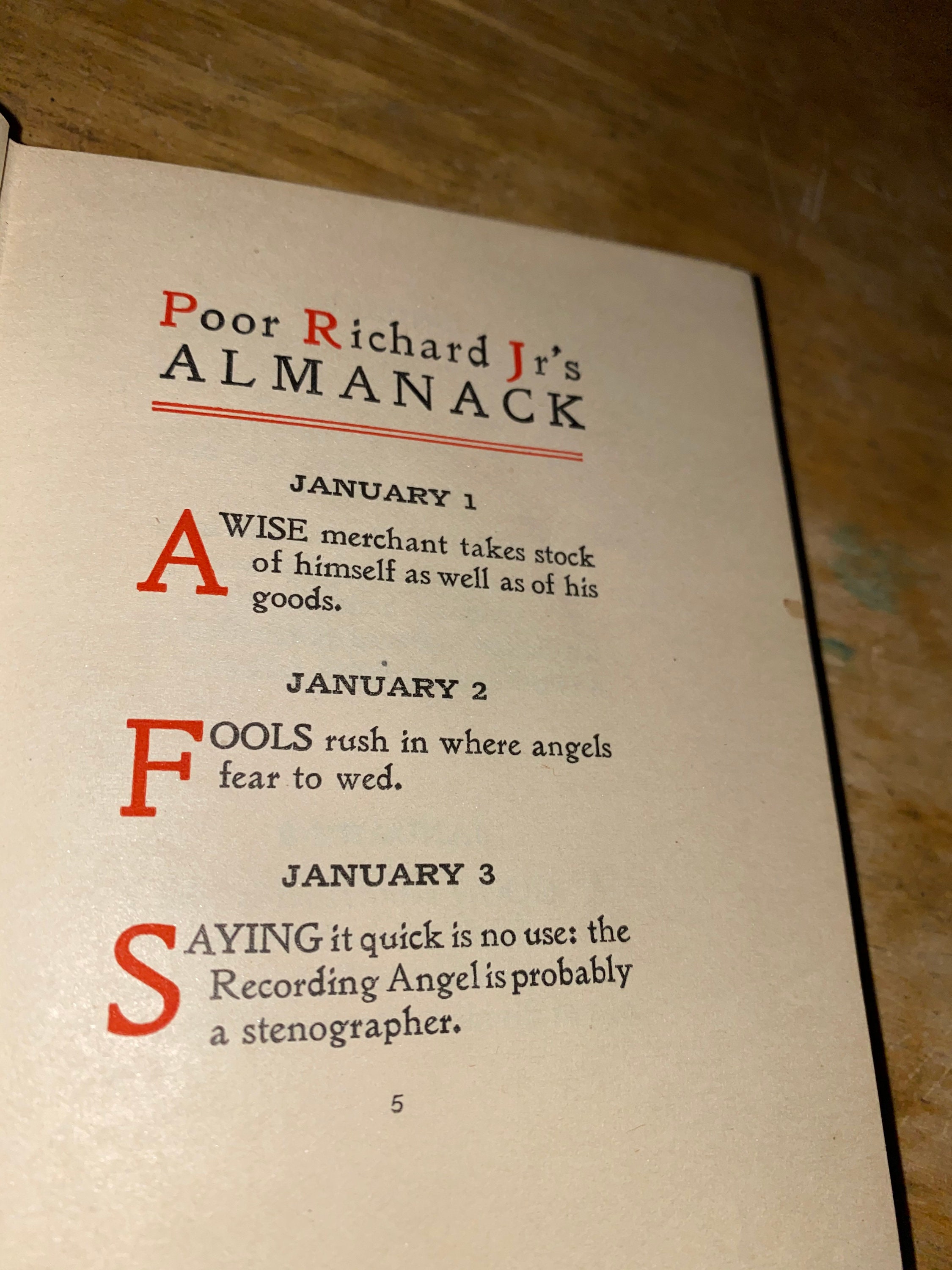 Poor Richard Jr's Almanack-1906 - Etsy