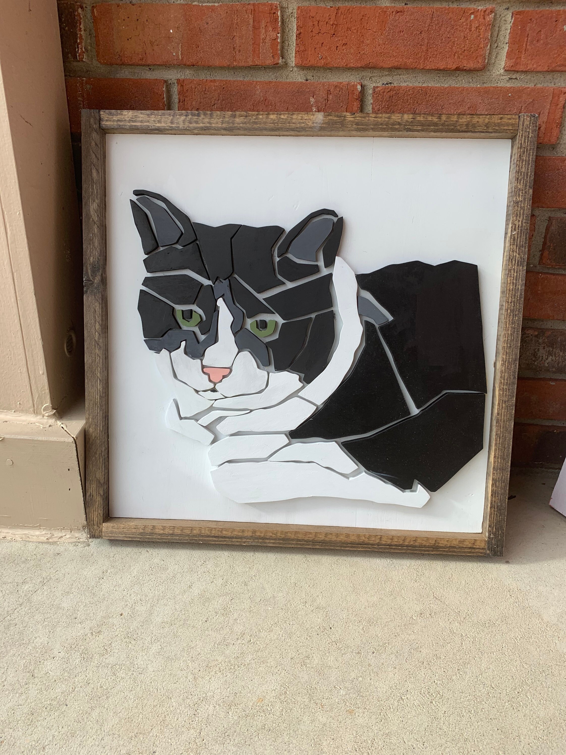 Geometric Dog Breed Wood Sign Pet Art Rustic Wood Sign-hand - Etsy