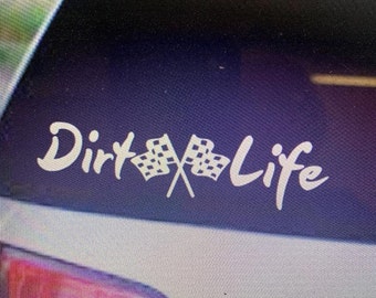 Dirt Life V2 Late Model Dirt Track Racing Race Car Sticker Decal - Etsy