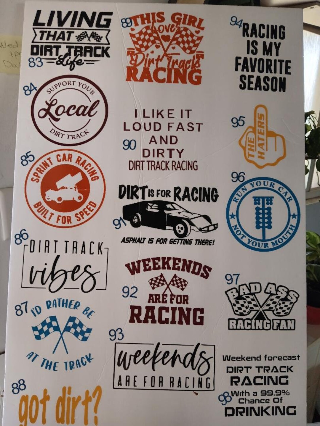 Dirt Track Decal 2 - Etsy