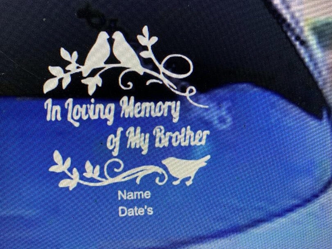 Brother Memorial Decal - Etsy