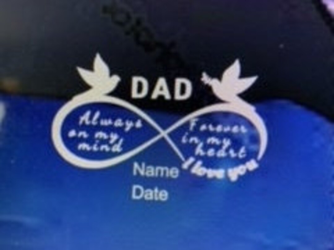 Dad Infinity Memorial Decal - Etsy