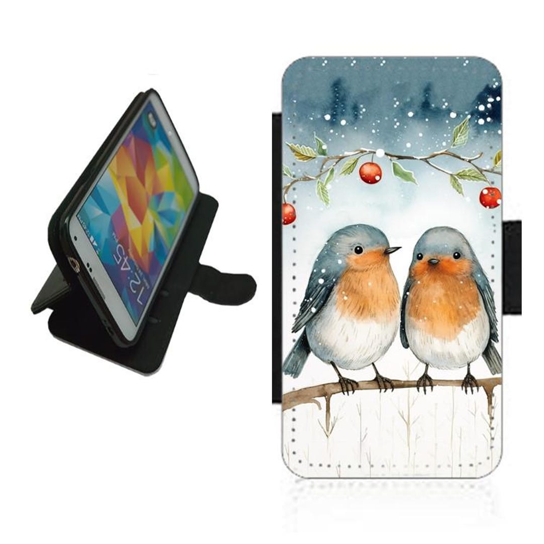 Robin Wallet Phone Case Cover for iPhone / Samsung Novelty Fun Bird ...