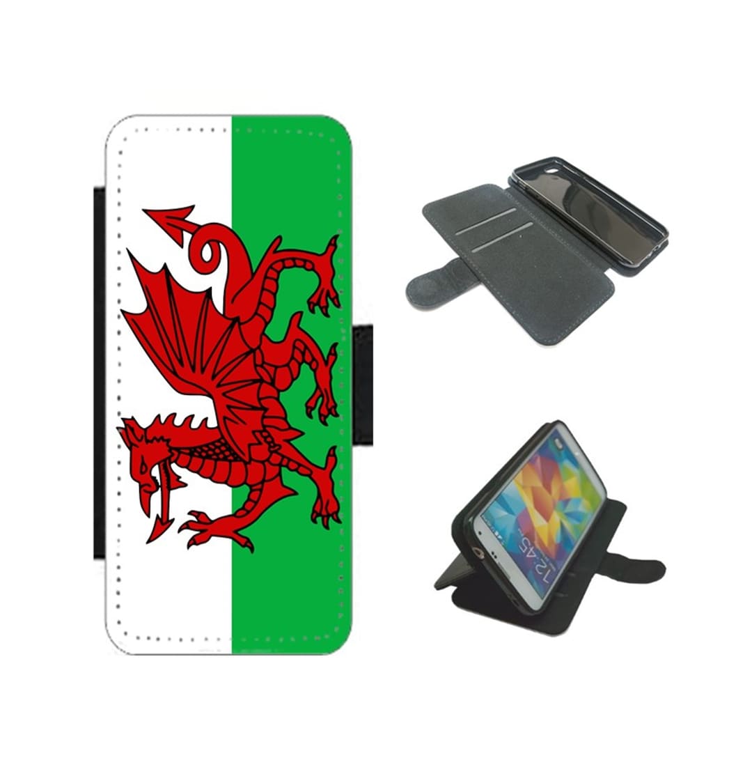 WELSH FLAG Wallet Phone Case Cover for iPhone / Samsung Wales Dragon - Etsy