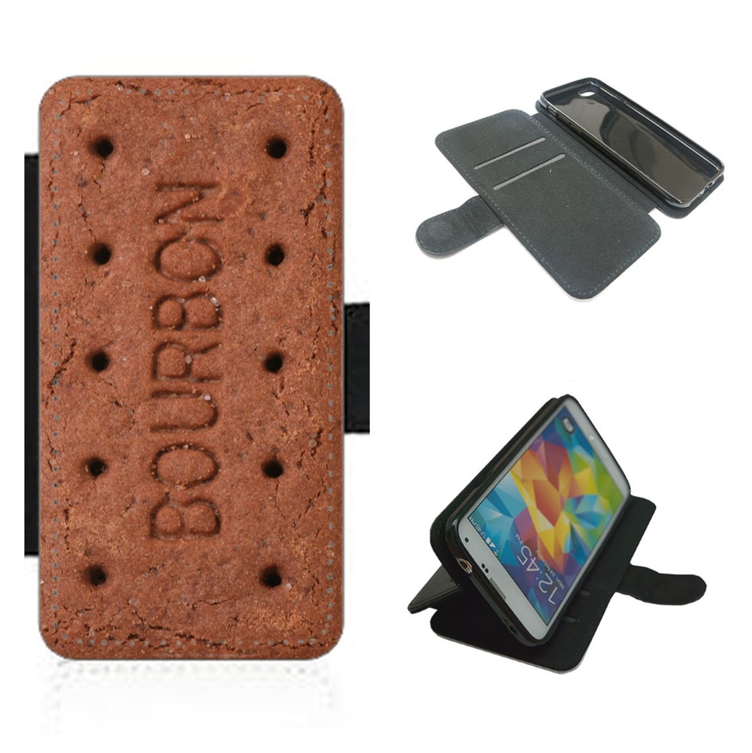 Bourbon Biscuit Wallet Phone Case Cover for iPhone / Samsung Novelty ...