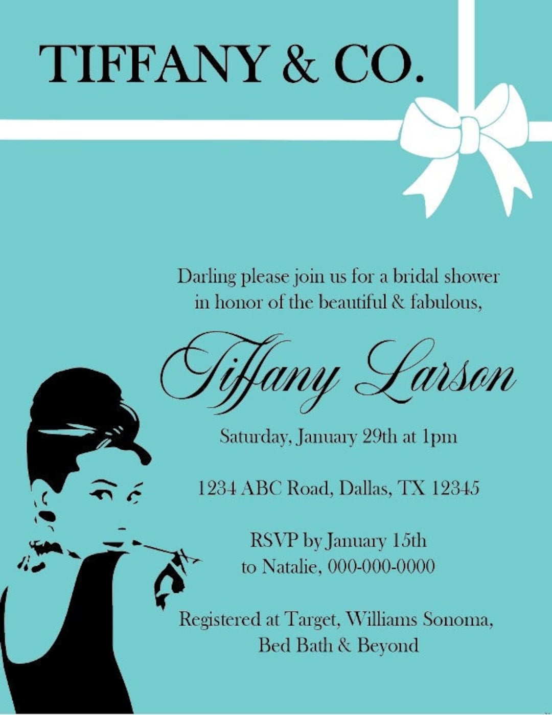 Breakfast at Tiffany's Bridal Shower Invite - Etsy