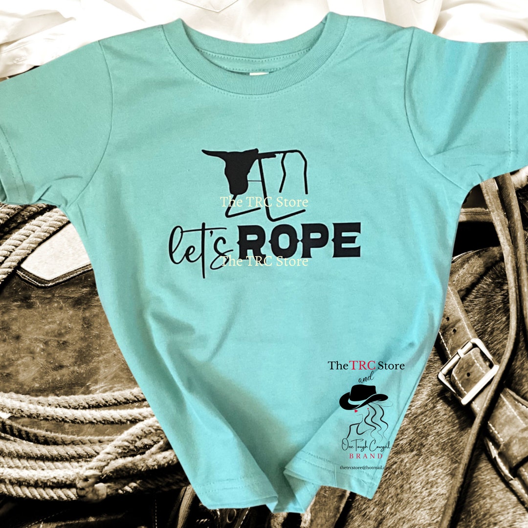 Kid’s Western Tee, Let’s Rope Toddler Dummy Roping Tee, Little Cowboy ...
