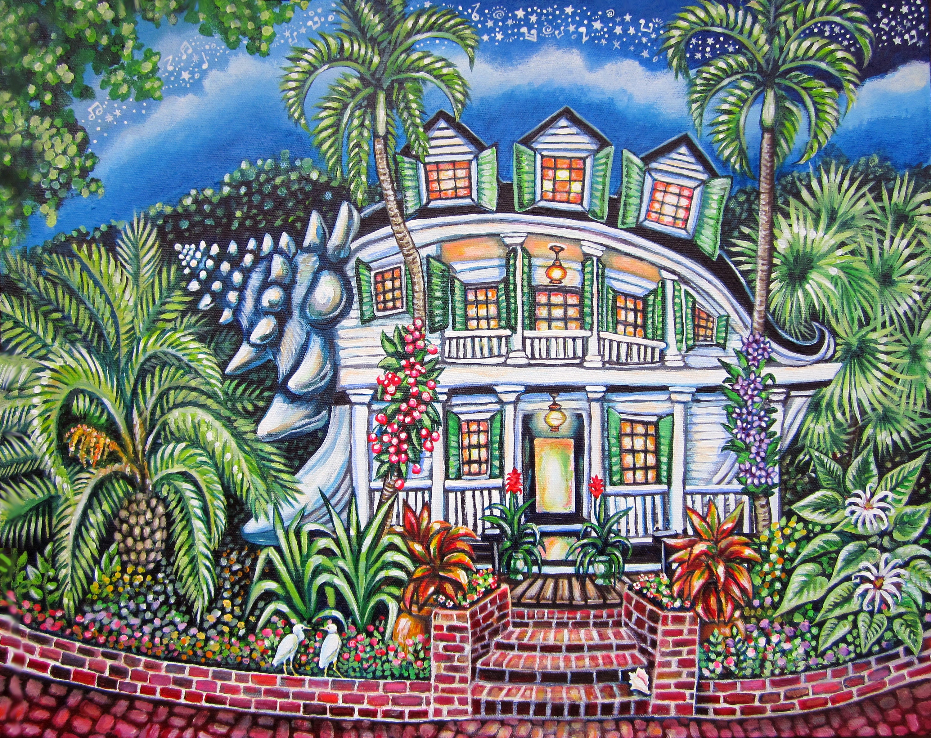Audobon Conch Shell House Key West Florida - Etsy