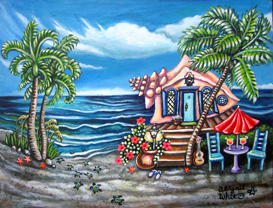 Turtle Sanctuary, Key West Art Print in Mat, Florida Keys Art - Etsy