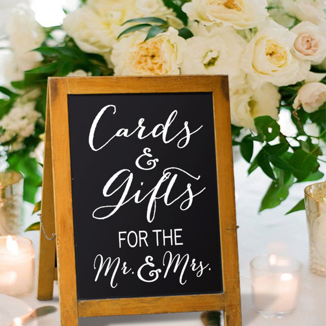 Cards and Gift Sign Cards Sign Gift Sign Wedding Cards and Gifts Sign ...