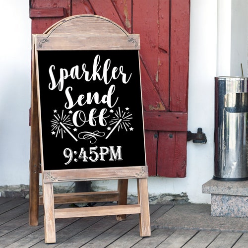 Sparkler Send off Sign Wedding Sparkler Sign Editable Template - Etsy