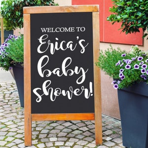 Welcome Baby Shower Sign DIY Rustic Baby Shower Sign - Etsy