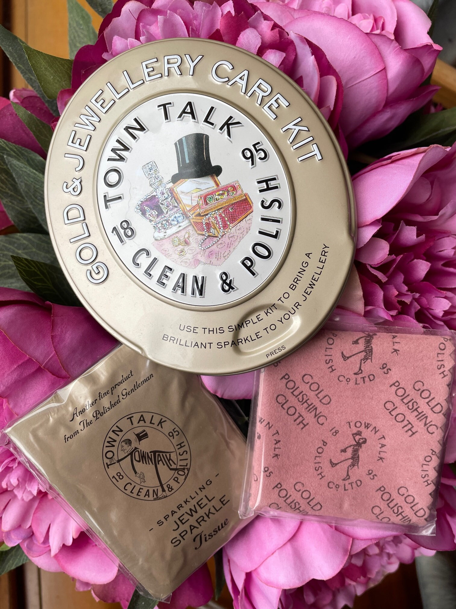 Town Talk Gold & Jewellery Care Kit 8 X 8, 20cm X 20cm Gold Polishing ...