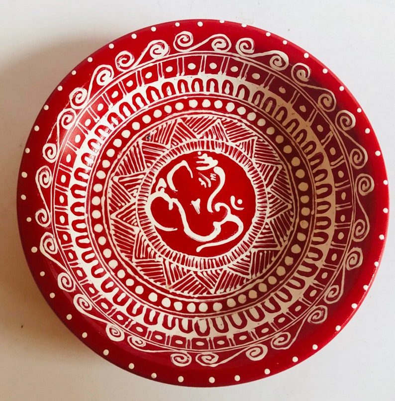 Clay Diya Handpainted With Beautiful Aipan Art/diwali - Etsy