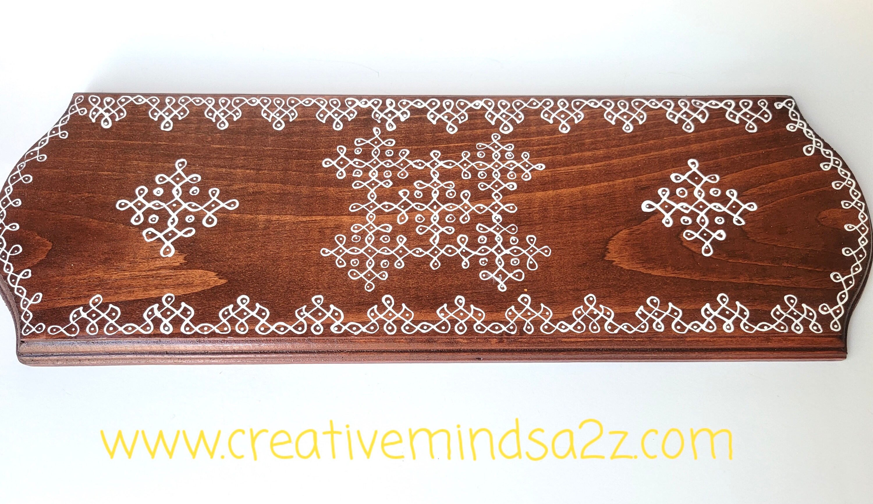 Wood Manai Kolam Rangoli Traditional Floor Art Festival Diwali - Etsy