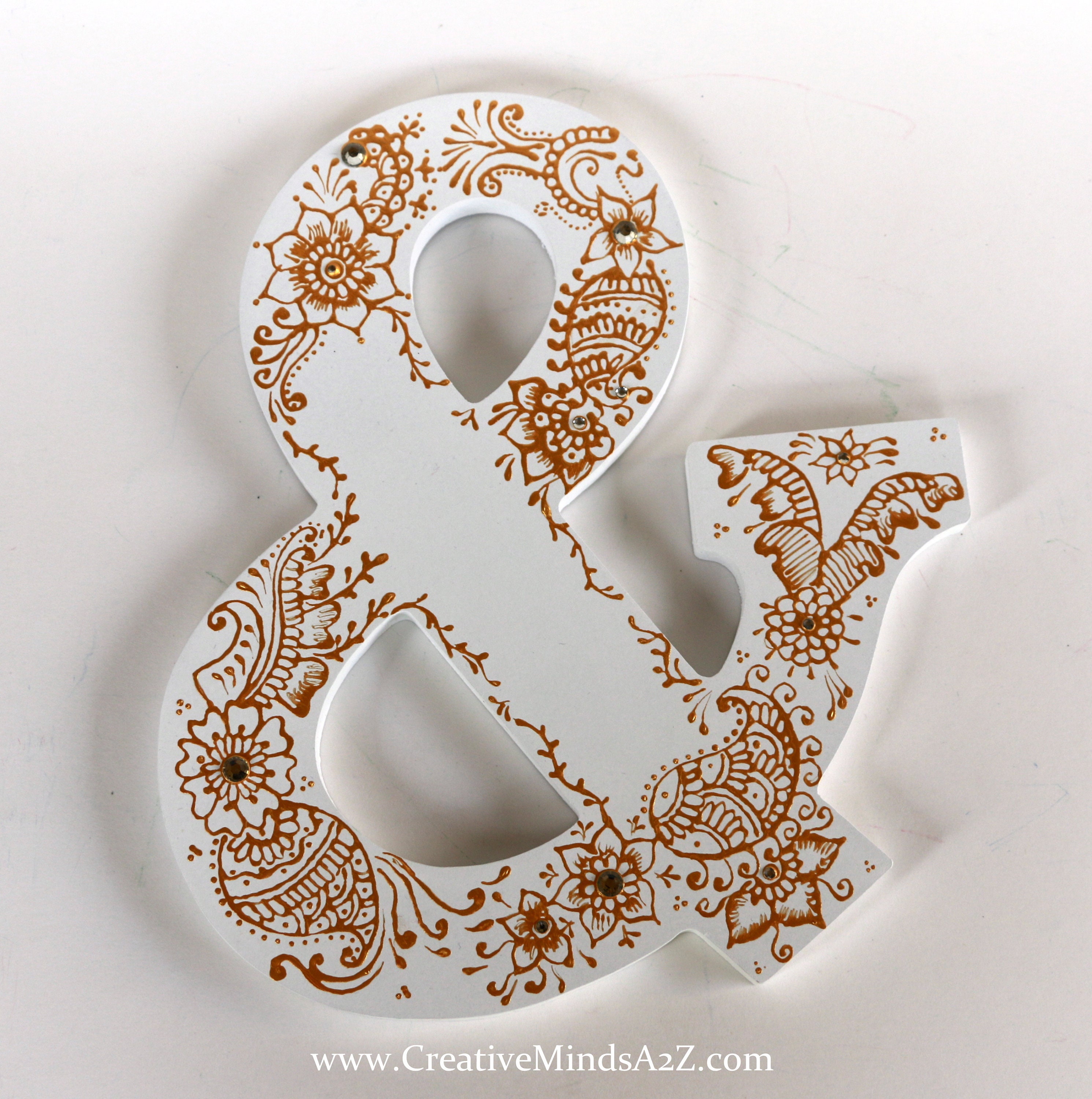 9 Personalized Henna Wooden Letters Henna Custom wedding | Etsy