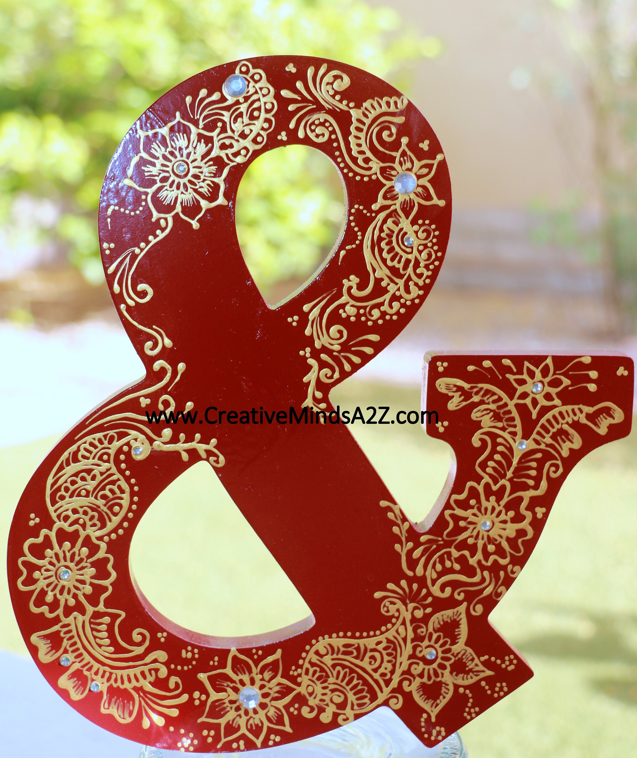 9 Personalized Henna Wooden Letters Henna Custom wedding | Etsy