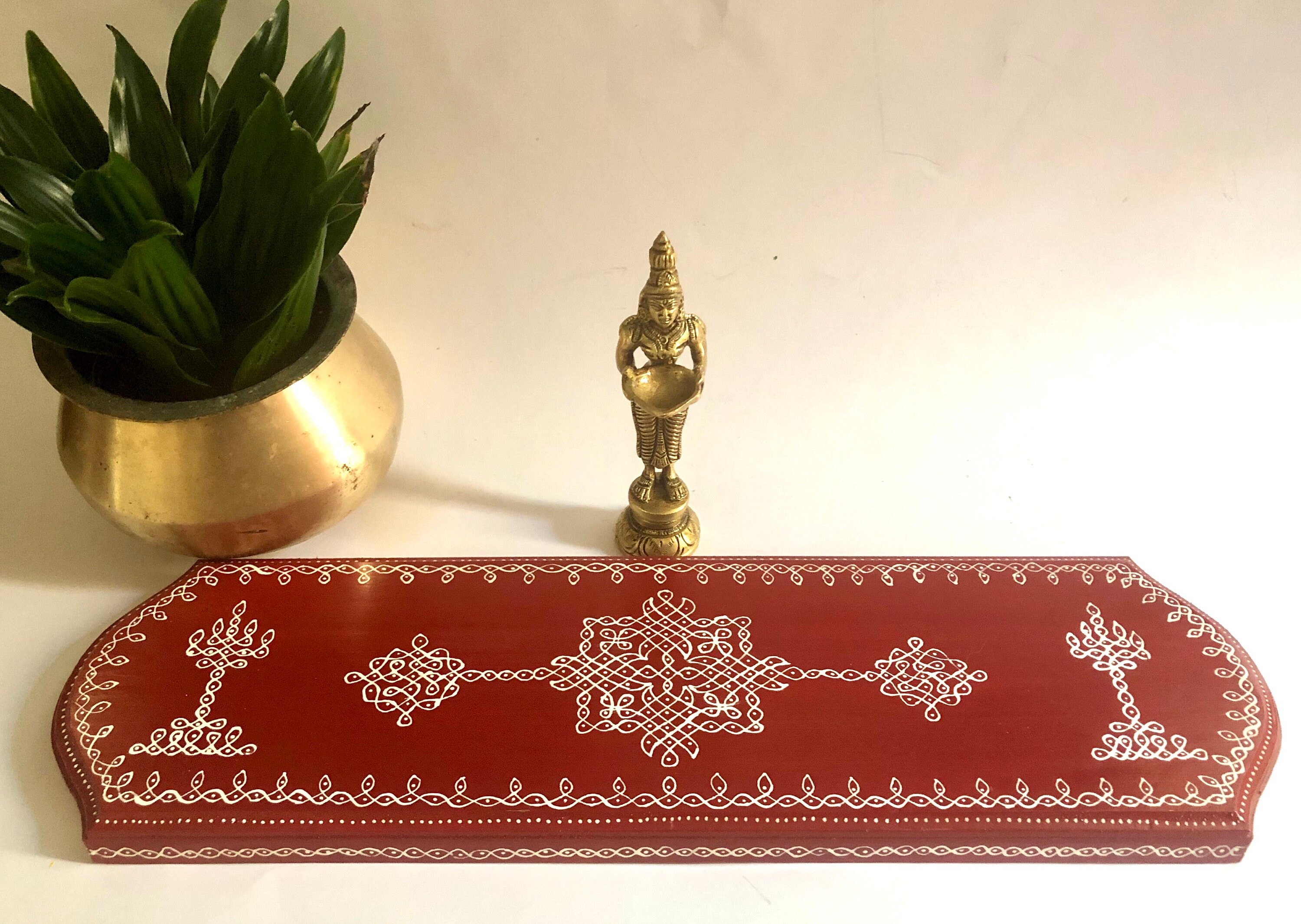 Wood Manai Kolam Rangoli Traditional Floor Art Festival Diwali | Etsy