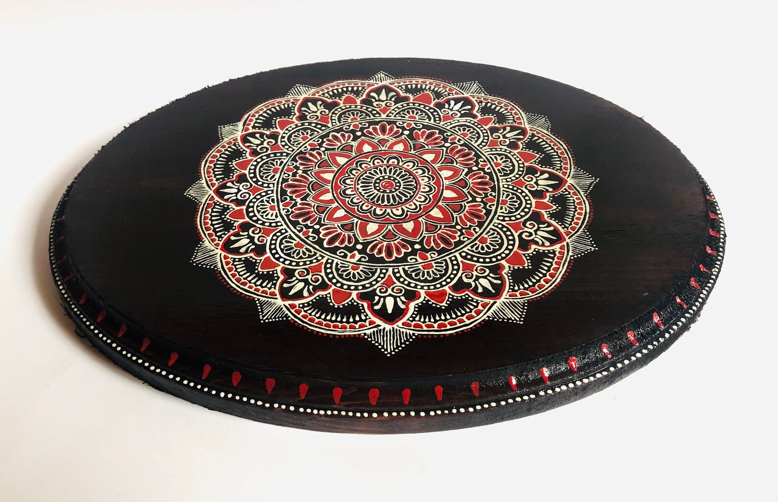 Wood Manai Kolam Mandala Rangoli Traditional Floor Art - Etsy