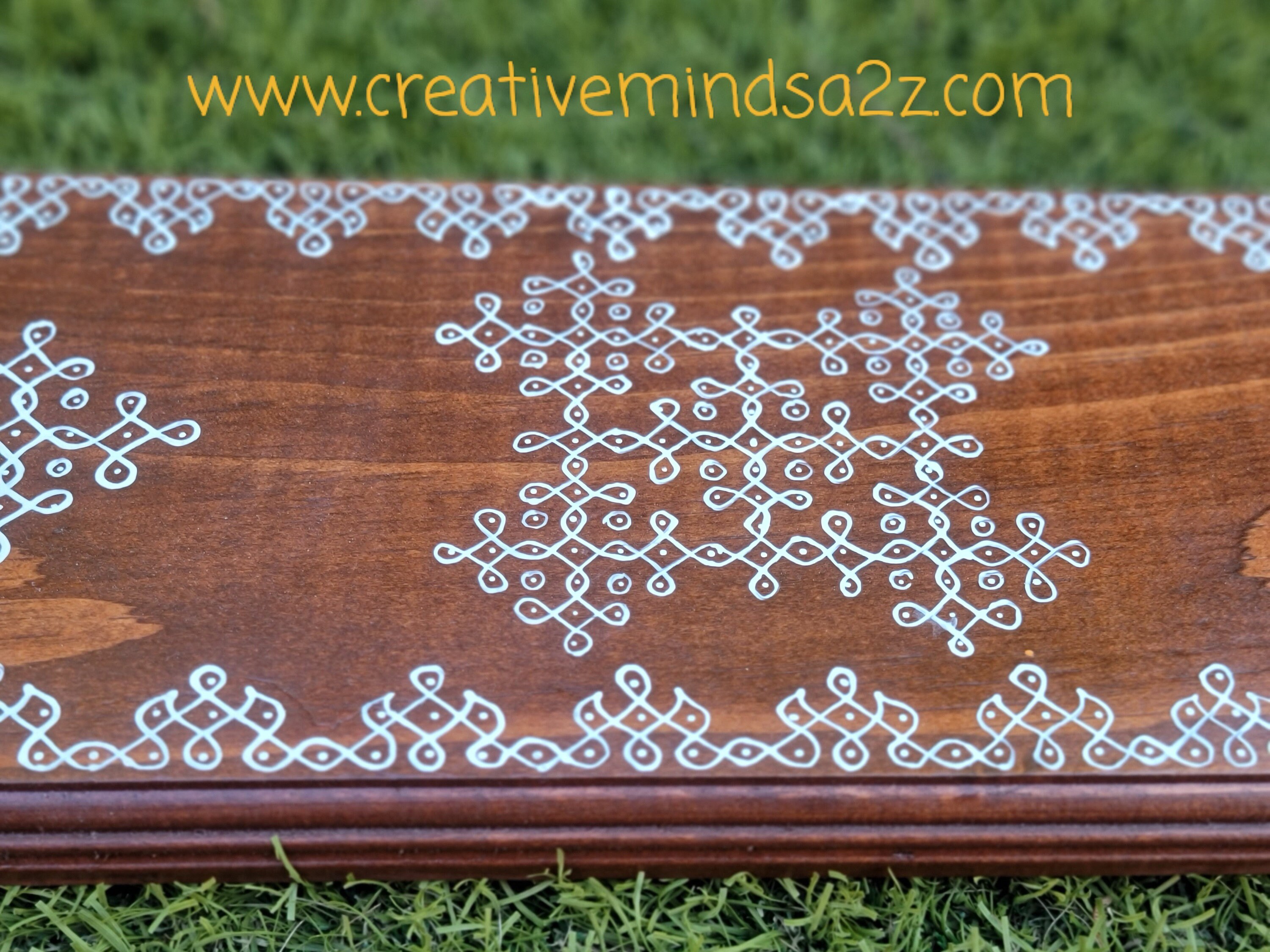 Wood Manai Kolam Rangoli Traditional Floor Art Festival Diwali - Etsy