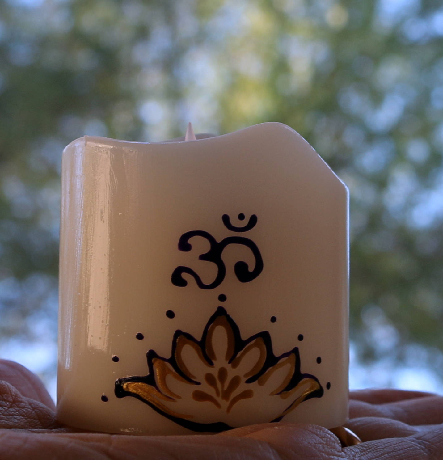 Set of 6 Flameless Henna Decorated 2x2 LED Votives/wedding | Etsy