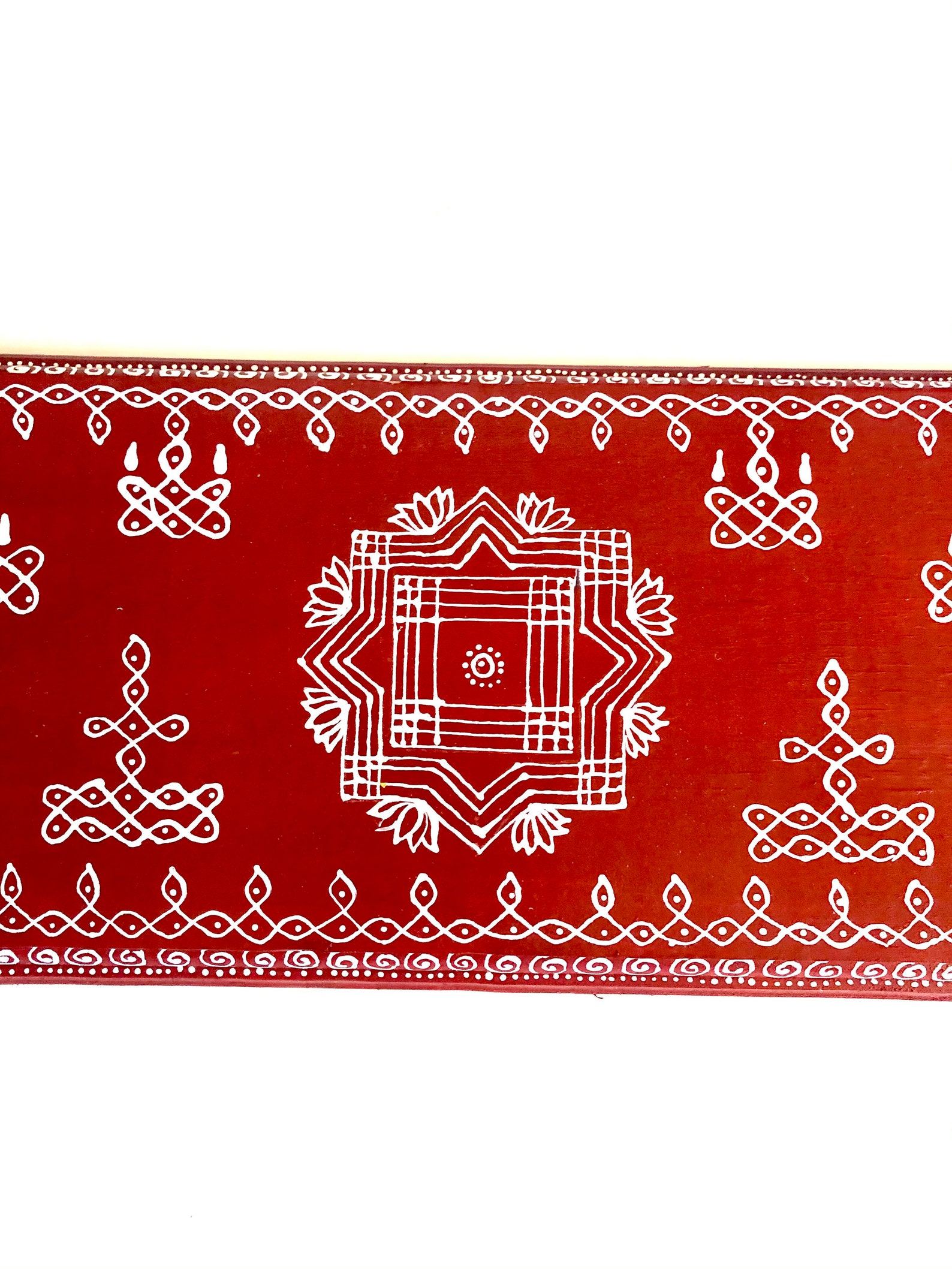 Wood Manai Kolam Rangoli Traditional Floor Art Festival Diwali | Etsy