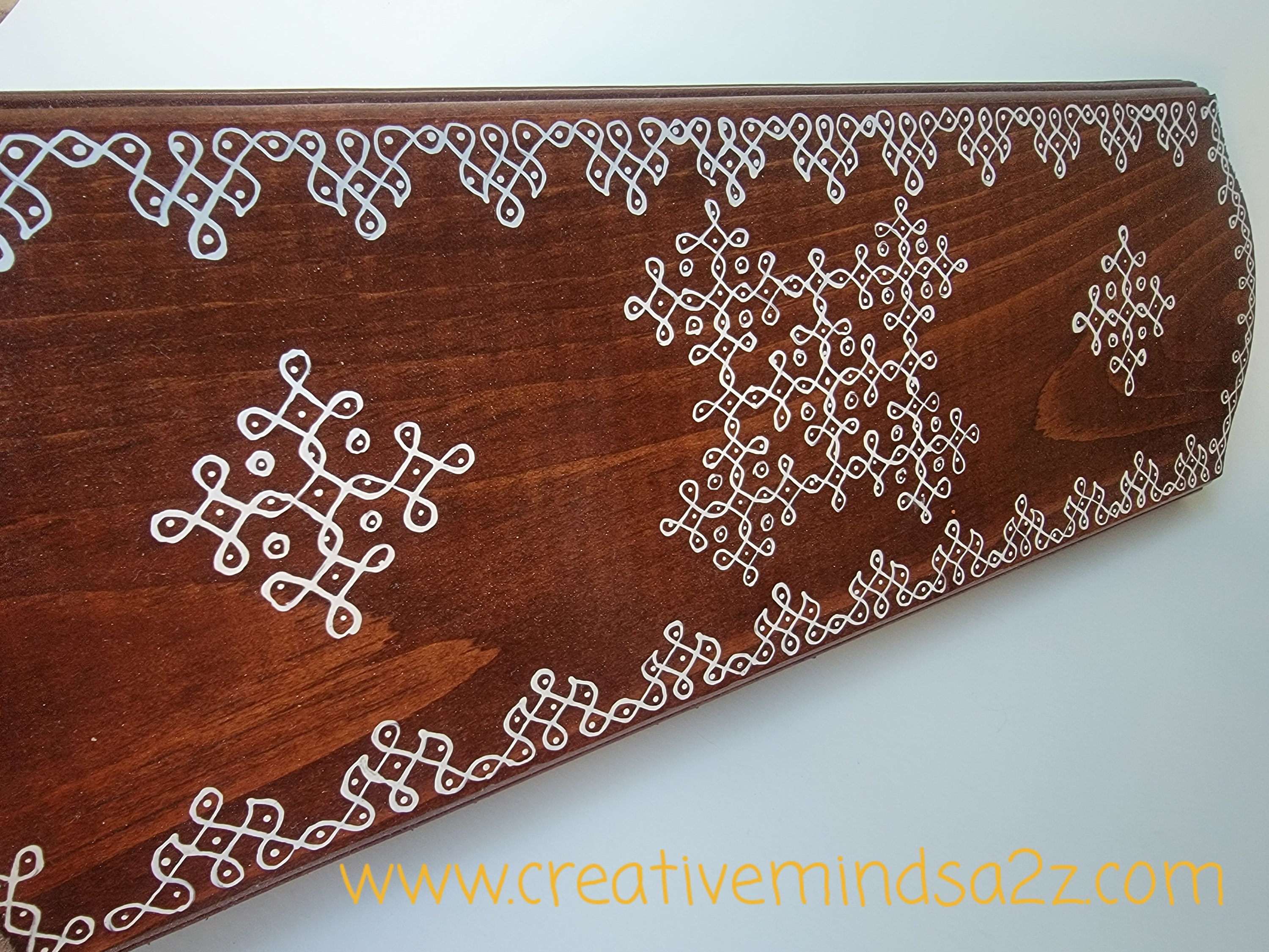 Wood Manai Kolam Rangoli Traditional Floor Art Festival Diwali - Etsy