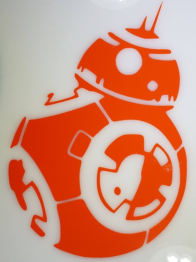 BB8 Vinyl Sticker / Vinyl Decal / Laptop Decal / Water Bottle - Etsy