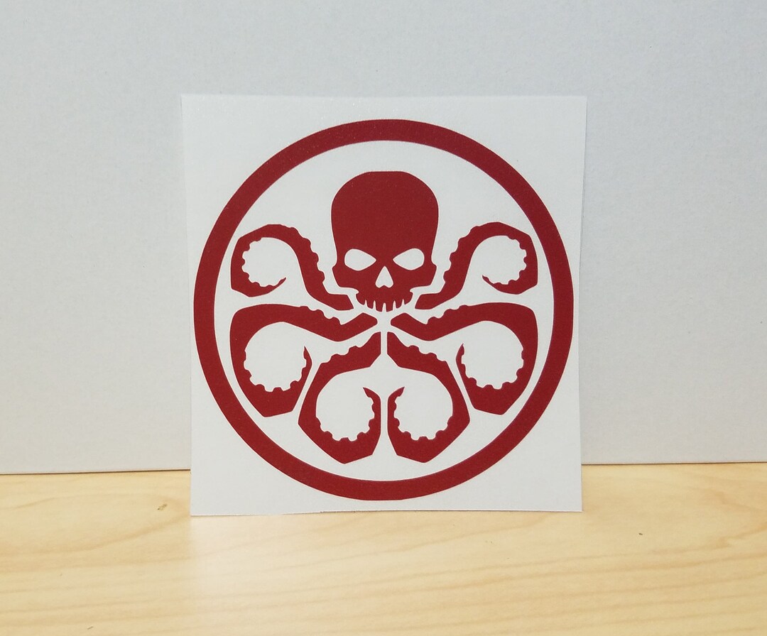 Hydra Vinyl Sticker / Vinyl Decal / Marvel / Laptop Decal / Water ...