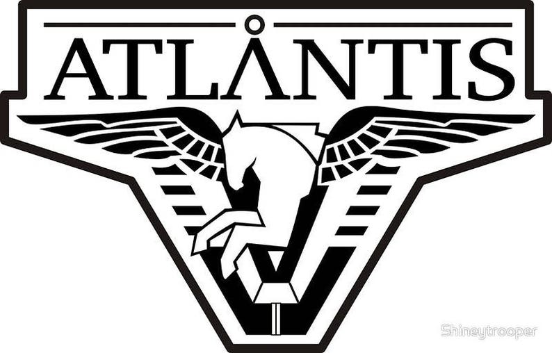Atlantis Vinyl Sticker / Vinyl Decal / Stargate Atlantis / Laptop Decal ...